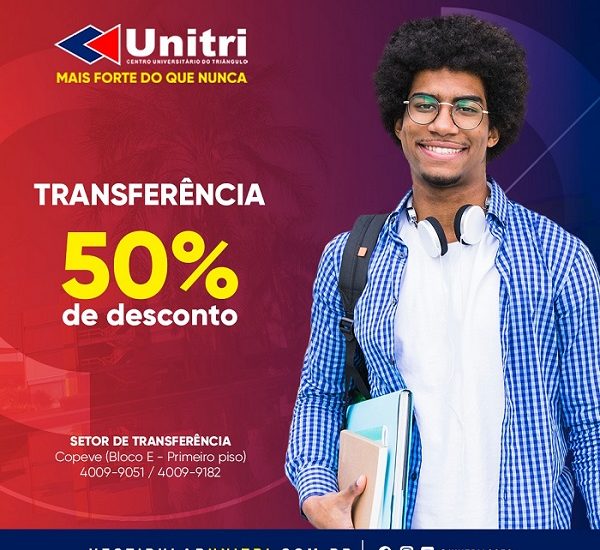 Venha estudar na Unitri: Transferências abertas para 2020! - V9 TV ...